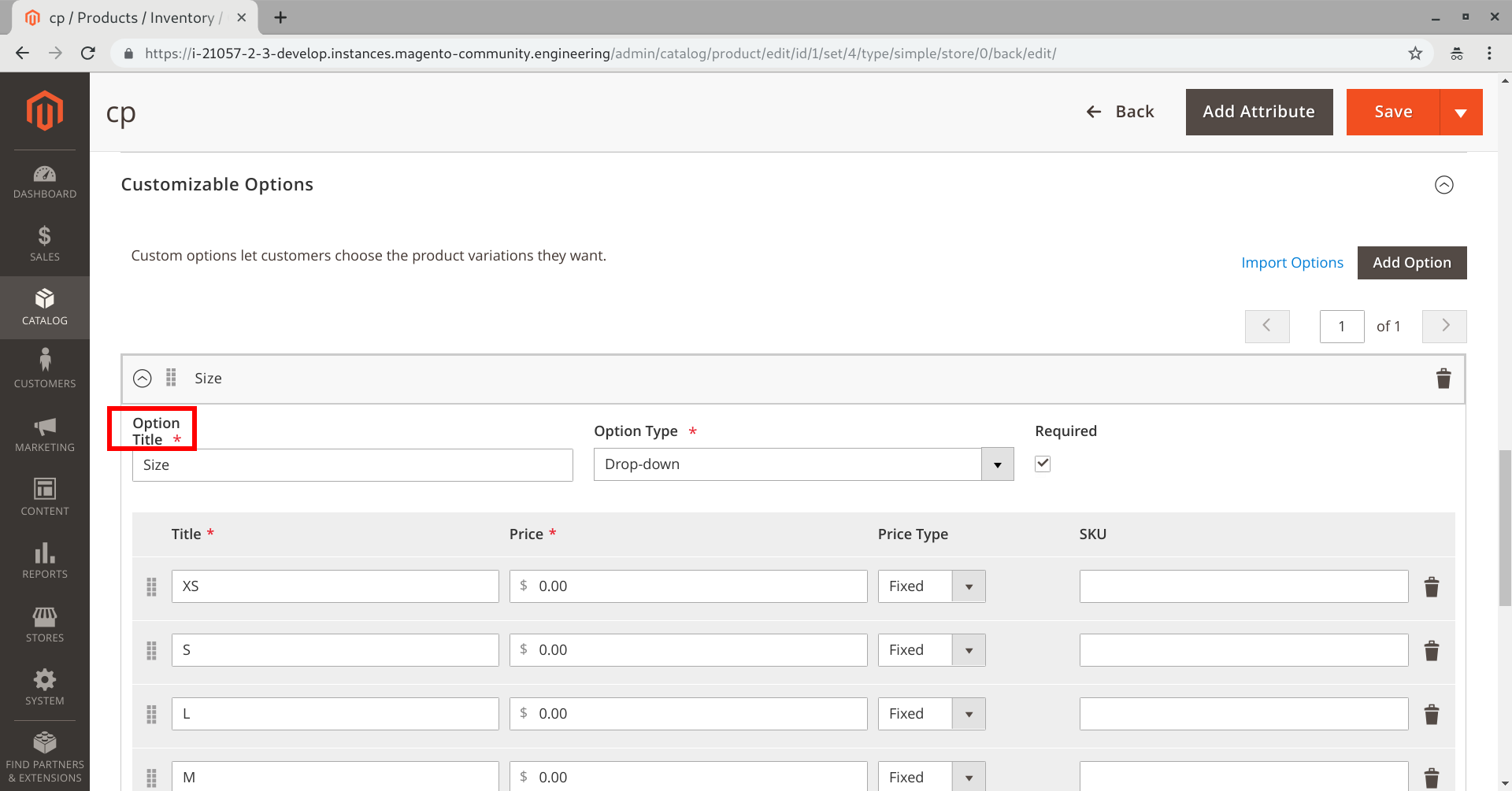 Magento CE 2.3.0: Design issue with custom option fields · Issue #21057 · magento/magento2 · GitHub