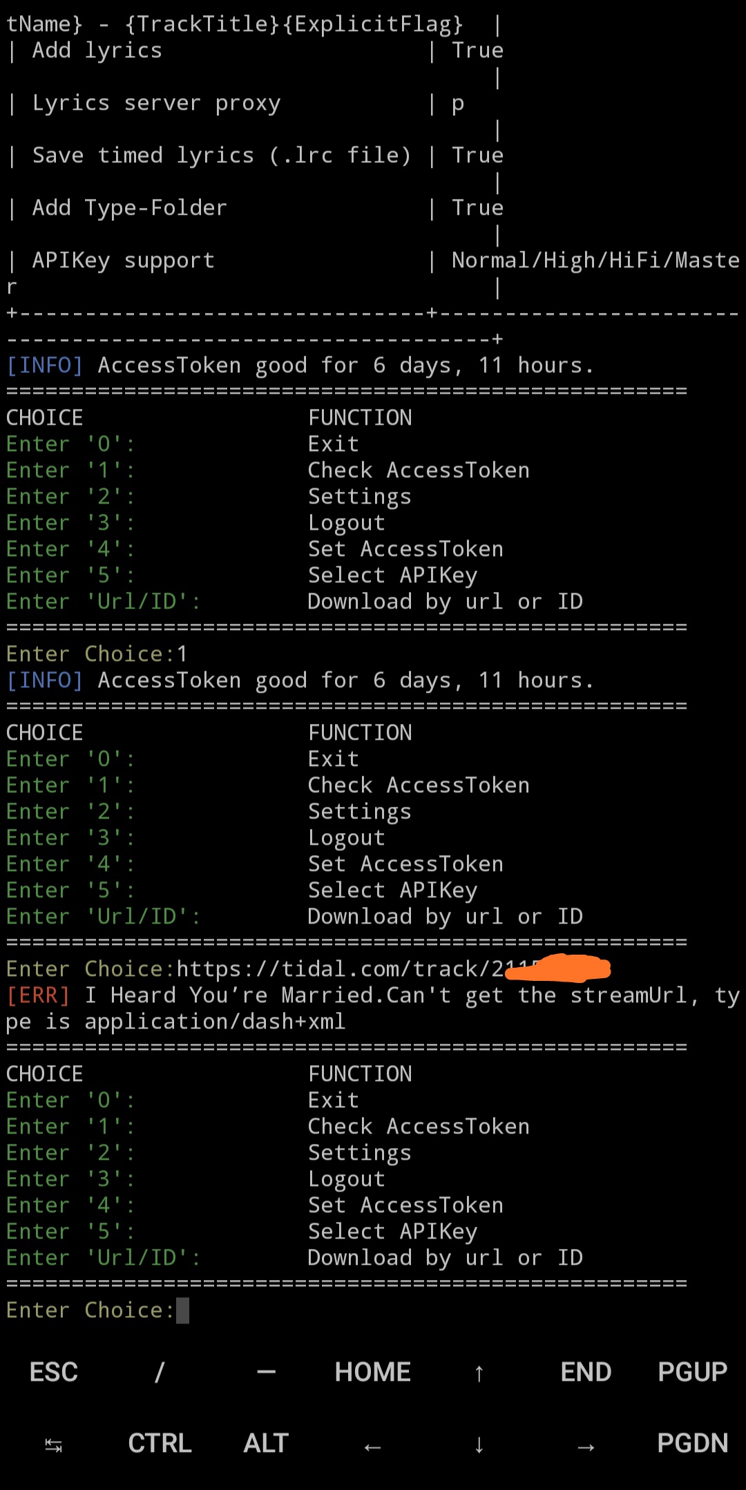 [BUG] Can't sign in with my access token (update) · Issue #831 · yaronzz/Tidal-Media-Downloader ...