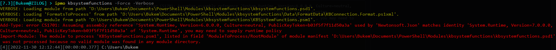 [Regression] Add-Type fails with CS1701 when referencing Newtonsoft.Json on daily build of PS ...