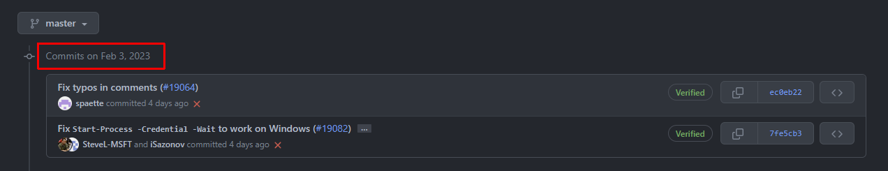 What branch is version 7.4 building from? · PowerShell PowerShell · Discussion #19090 · GitHub