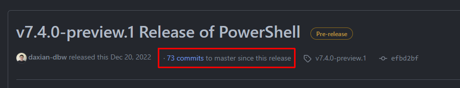 What branch is version 7.4 building from? · PowerShell PowerShell · Discussion #19090 · GitHub