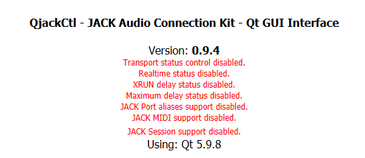 Windows version of qjackctl doesn't have client metadata · Issue #783 · jackaudio/jack2 · GitHub