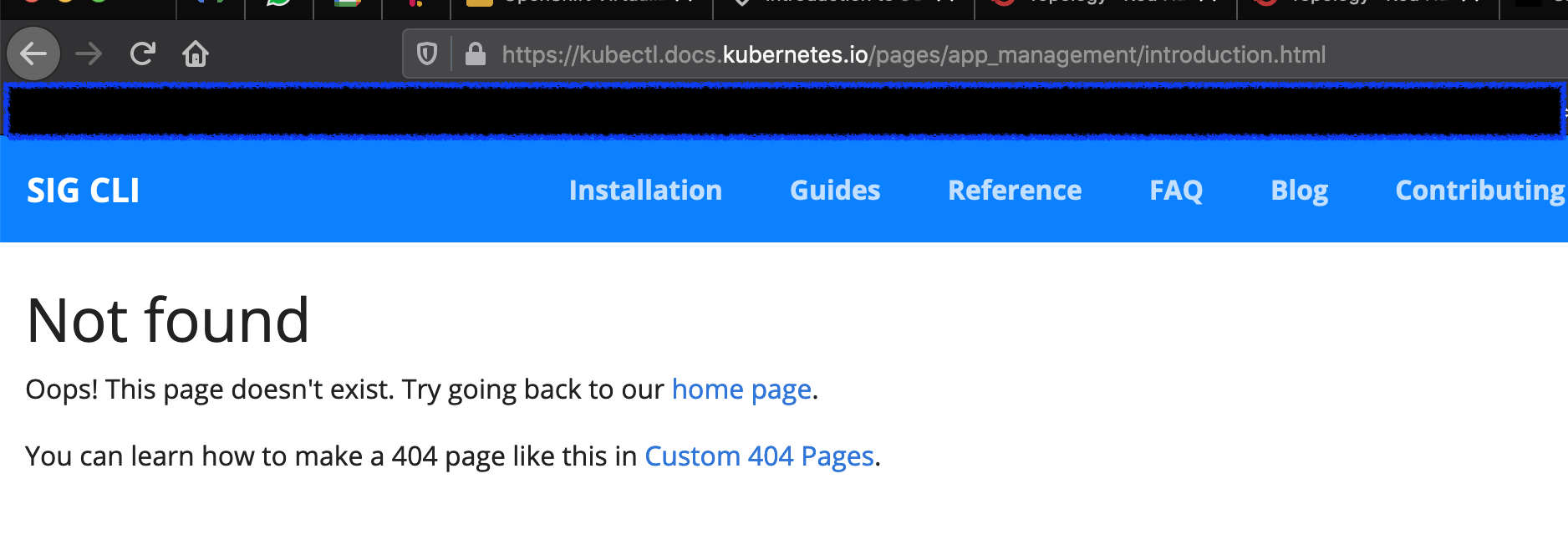 Dead Link Under Kubectl Usage Tab · Issue 3456 · Kubernetes Sigs 