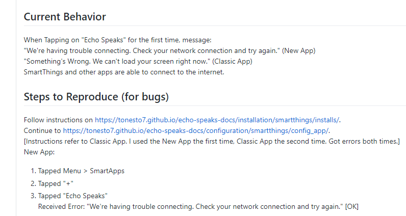 Installation Issue · Issue #406 · tonesto7/echo-speaks · GitHub