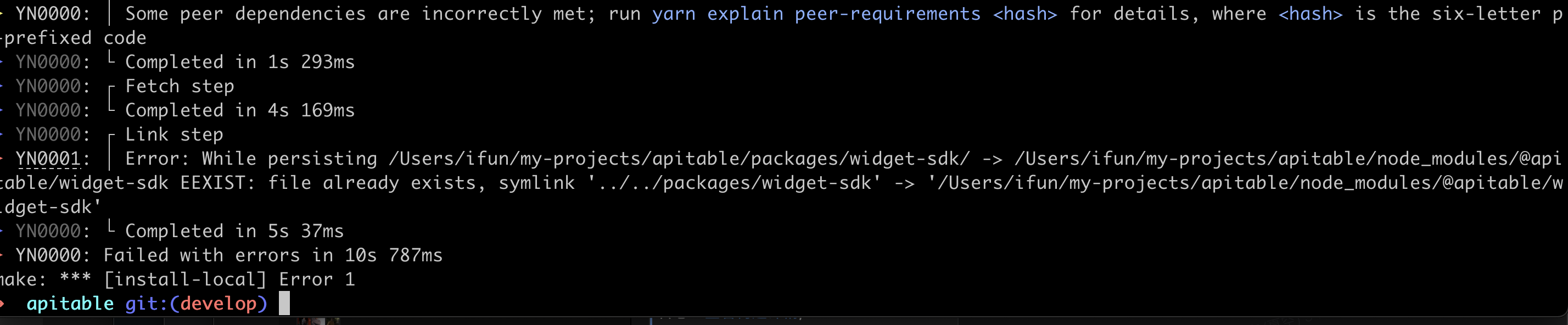 question: failed while developing locally · Issue #728 · apitable/apitable · GitHub