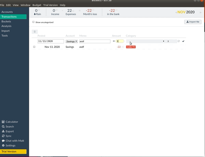 Category dropdown flashes annoyingly when creating a transaction · Issue #506 · buckets ...