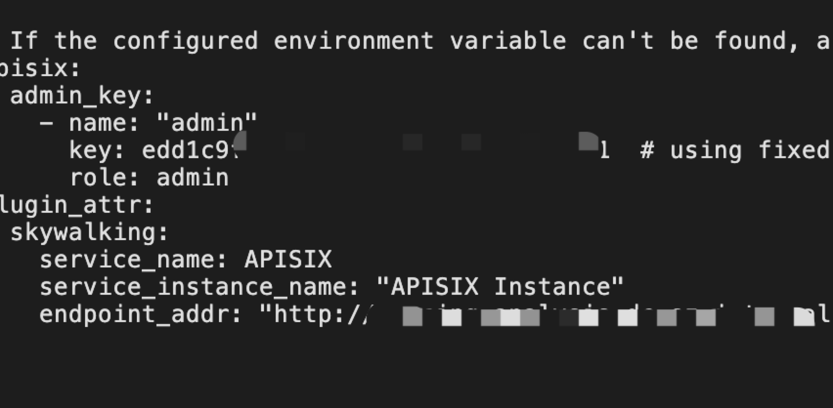 request help: skywalking无法修改endpoint_addr · Issue #4517 · apache/apisix · GitHub