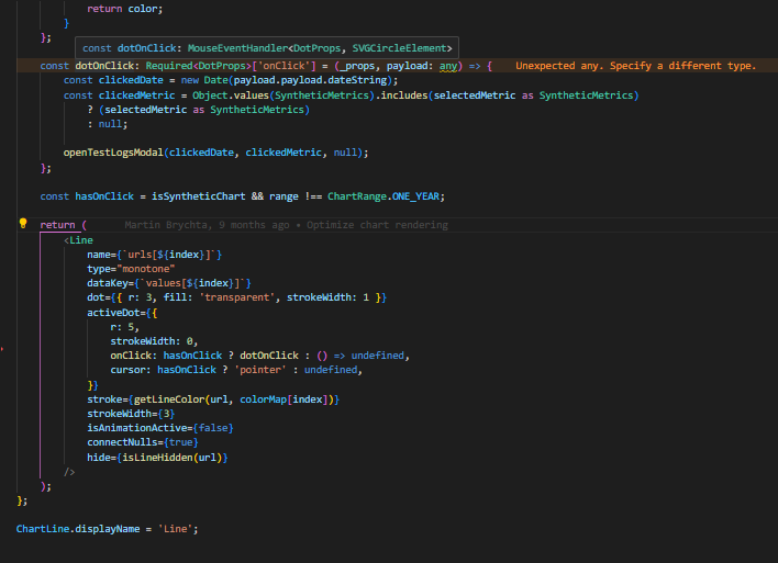Bad type on activeDot onClick · Issue #3922 · recharts/recharts · GitHub