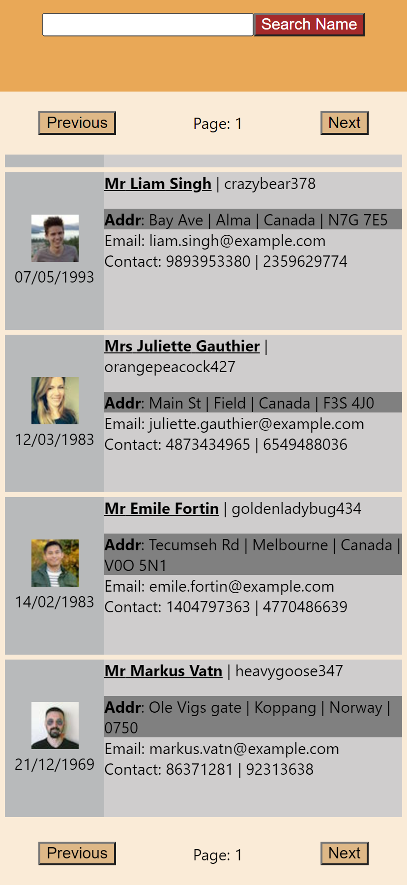 GitHub - sachinnair/saal: User Listing