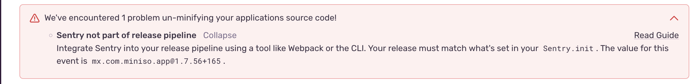 Sentry not part of release pipeline source map error · Issue #2871 · getsentry/sentry-react ...