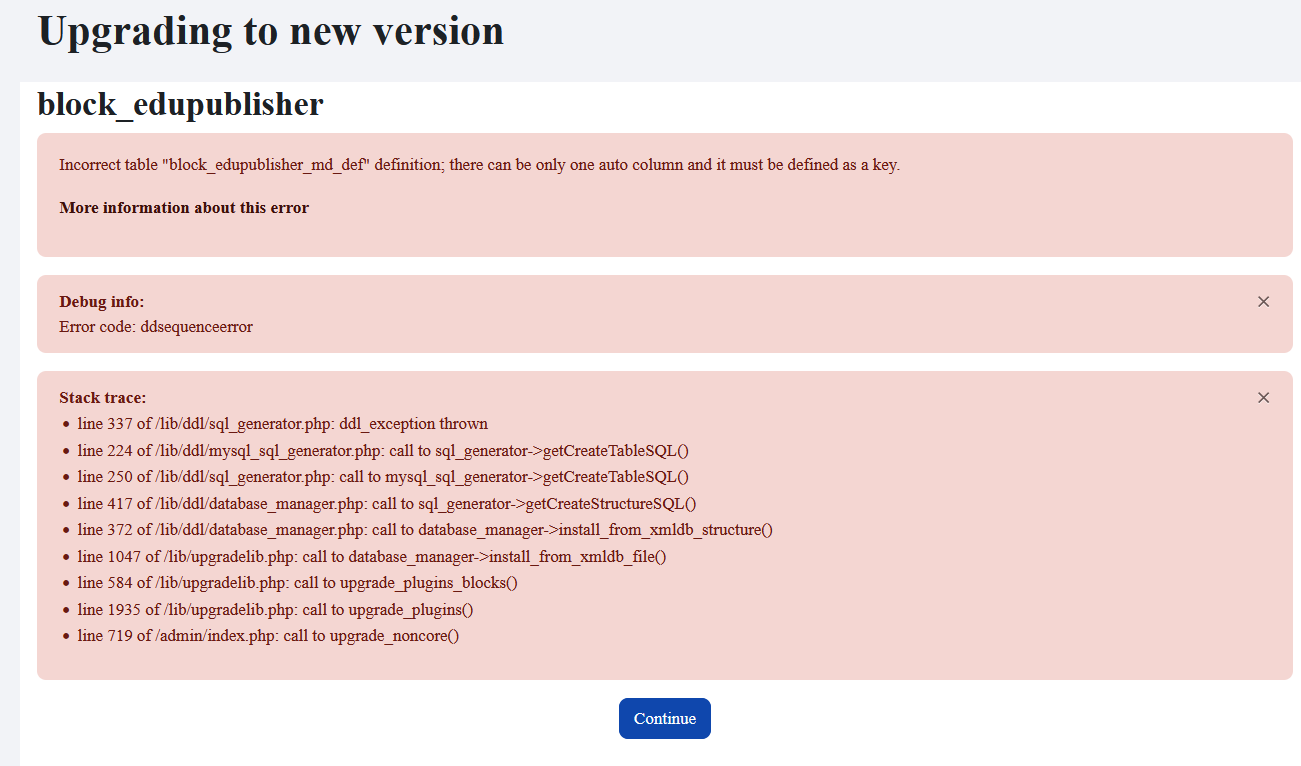 Install Problems on Moodle 4.0.2 · Issue #53 · center-for-learning-management/moodle-block ...