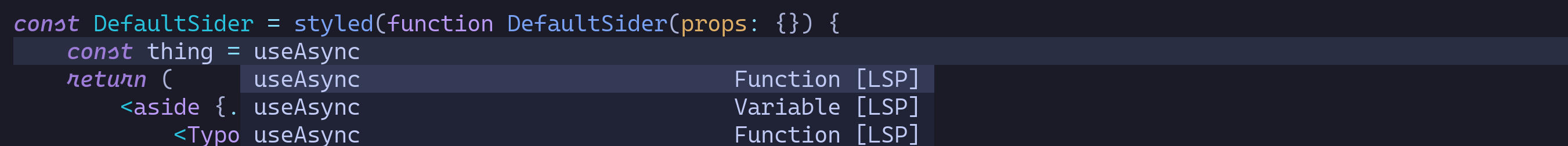Completion menu function signature pop up not working · Issue #350 · hrsh7th/nvim-compe · GitHub
