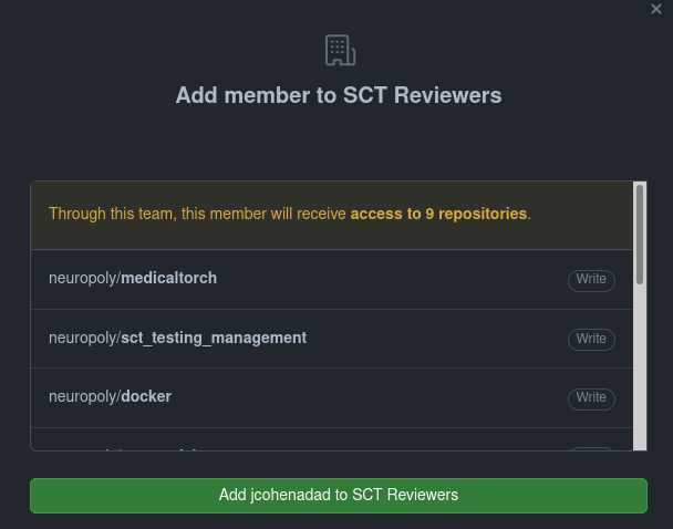 Update `neuropoly/spinal-cord-toolbox` team with current active contributors · Issue #3324 ...