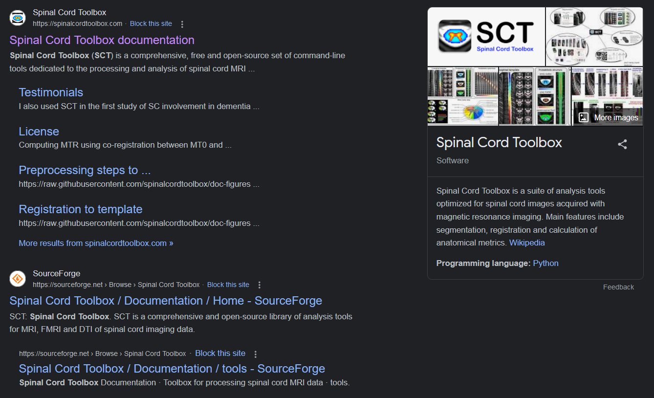 Improve SCT's web presence (e.g. in Google search results) · Issue #4067 · spinalcordtoolbox ...