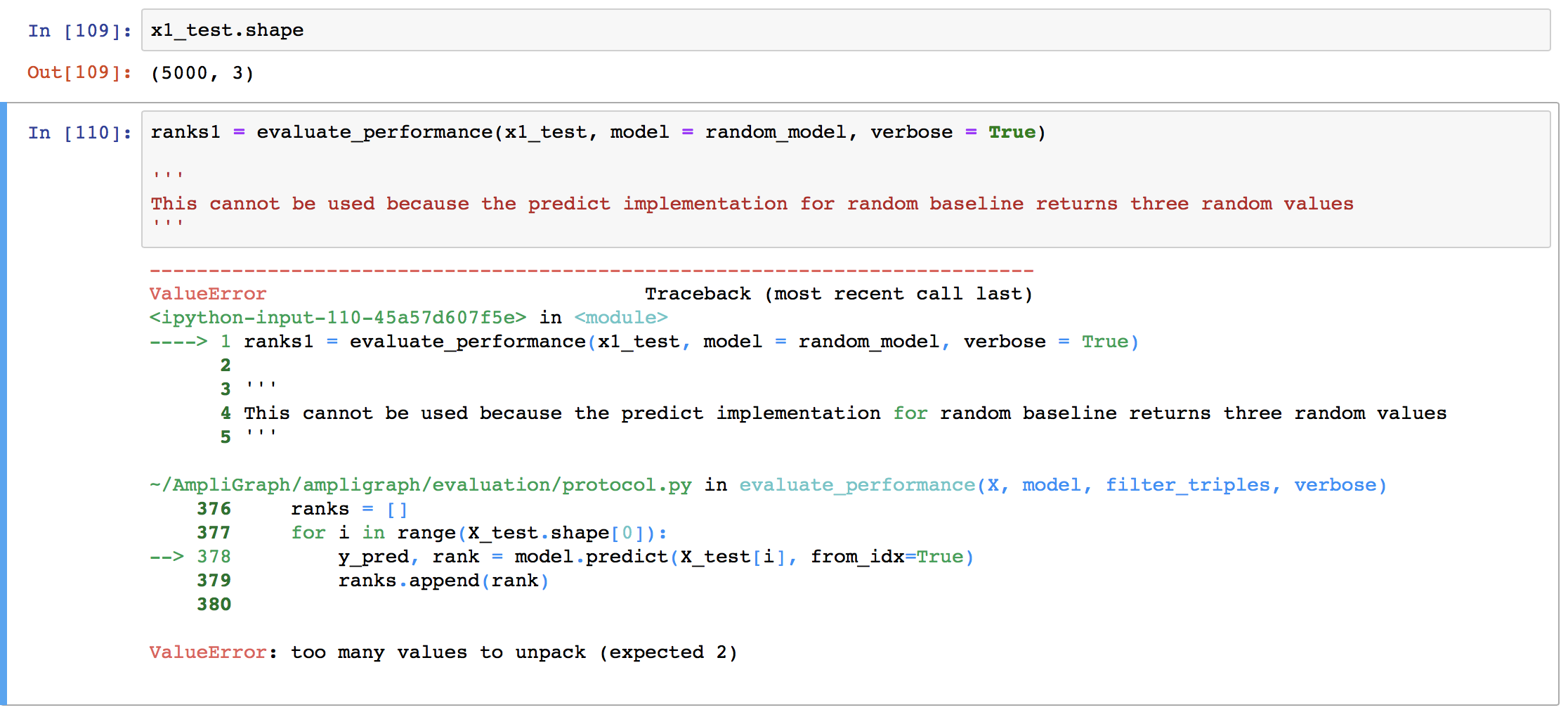 Cannot evaluate performance for Random Baseline model · Issue #51 · Accenture/AmpliGraph · GitHub