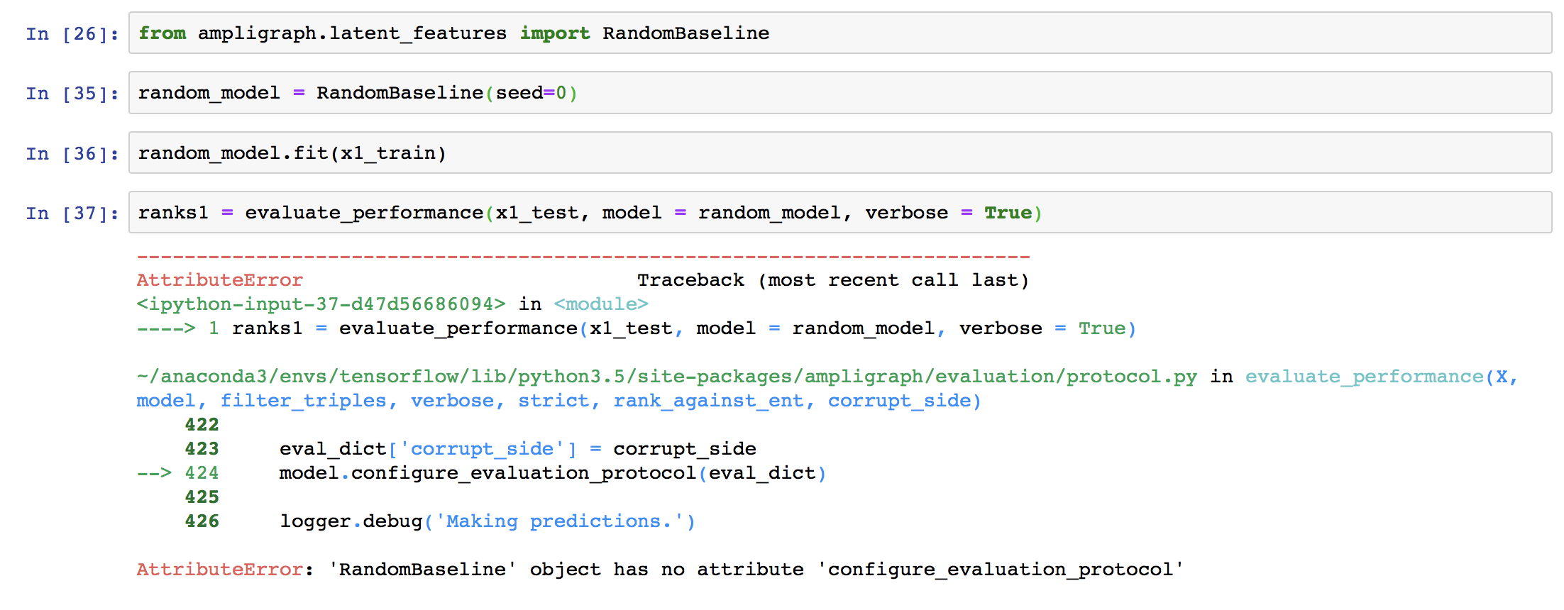 Cannot evaluate performance for Random Baseline model · Issue #51 · Accenture/AmpliGraph · GitHub