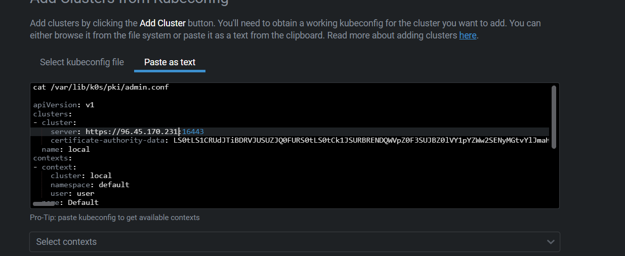 how to add k0s into lens · Issue #1920 · lensapp/lens · GitHub