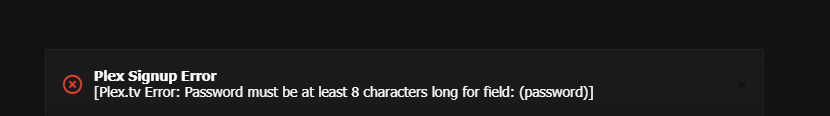 [Invite Error] Invite doesn't work when clicking on "Do you have a Plex Acc.?" - No · Issue ...