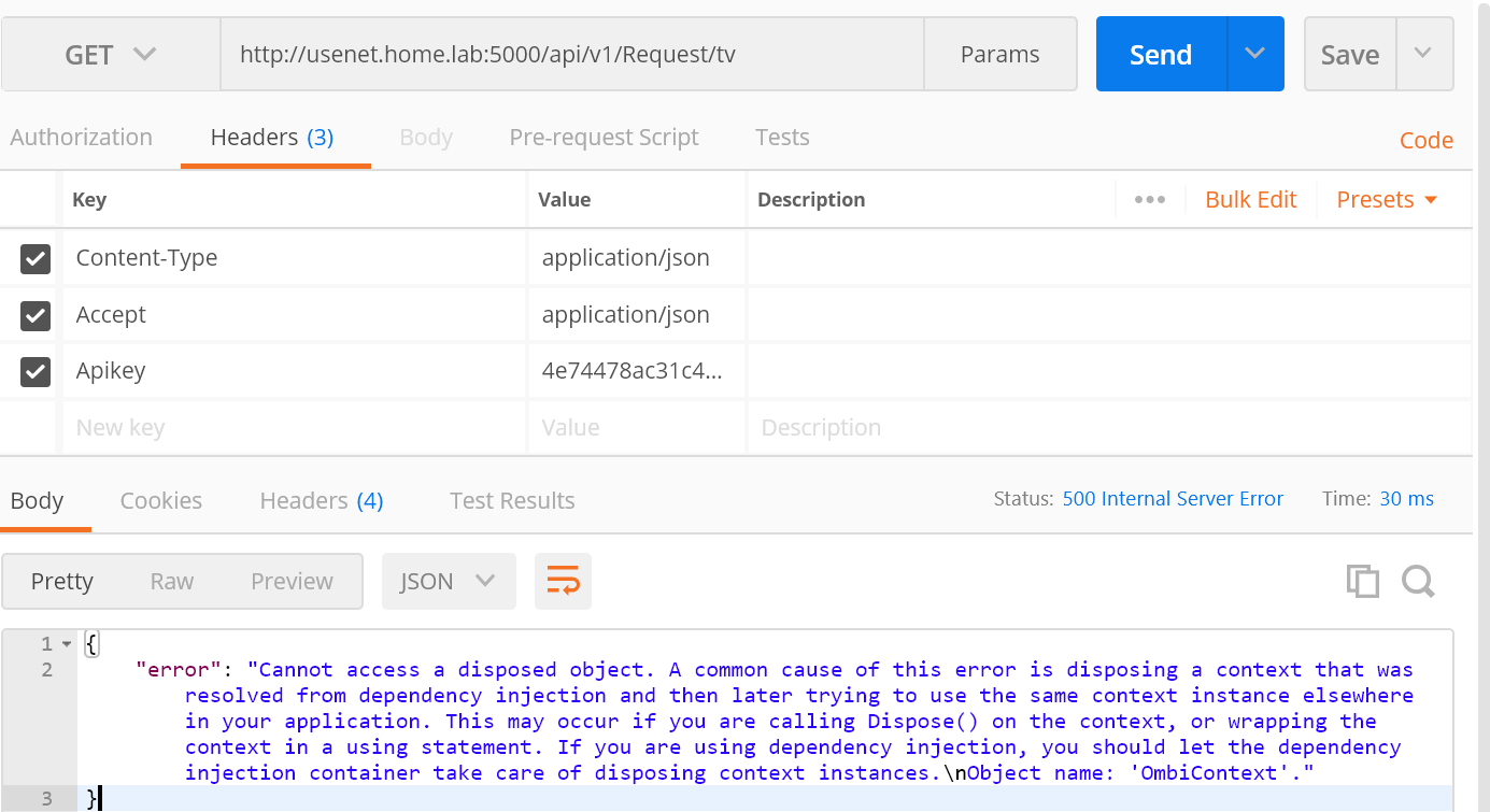 API issues · Issue #2350 · Ombi-app/Ombi · GitHub