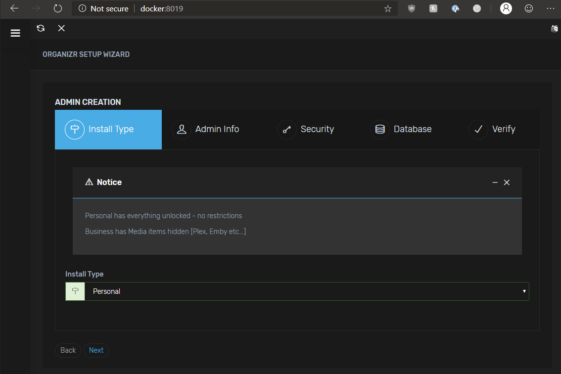 v2 docker doesn't run through setup · Issue #1158 · causefx/Organizr · GitHub