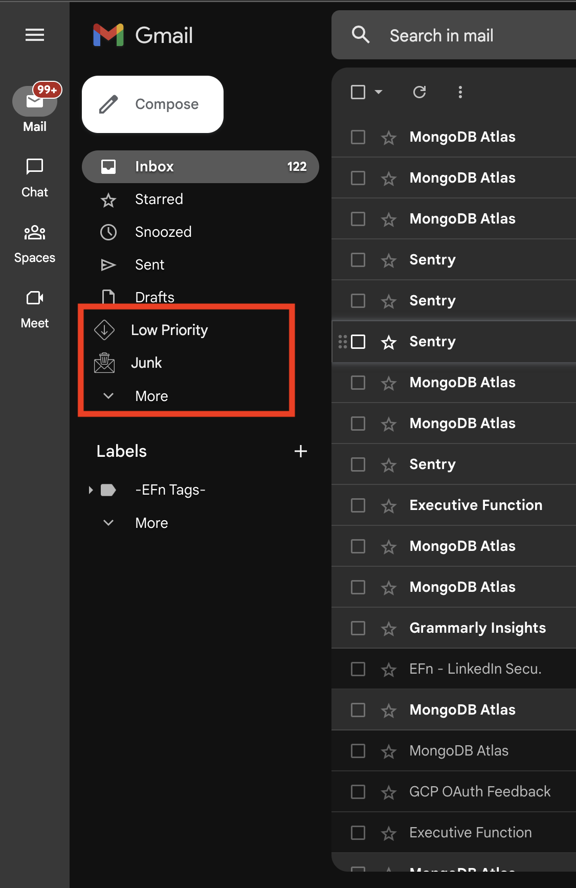 When the gmail apps are turned off, the NavItem UI and ordering are messed up. · Issue #893 ...
