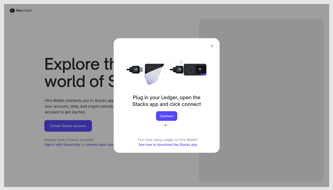 Ledger: Onboarding flow/modal components · Issue #2185 · leather-io/extension · GitHub
