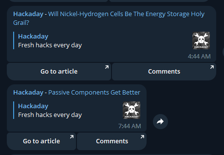 Integration/Telegram changes · Issue #2097 · miniflux/v2 · GitHub