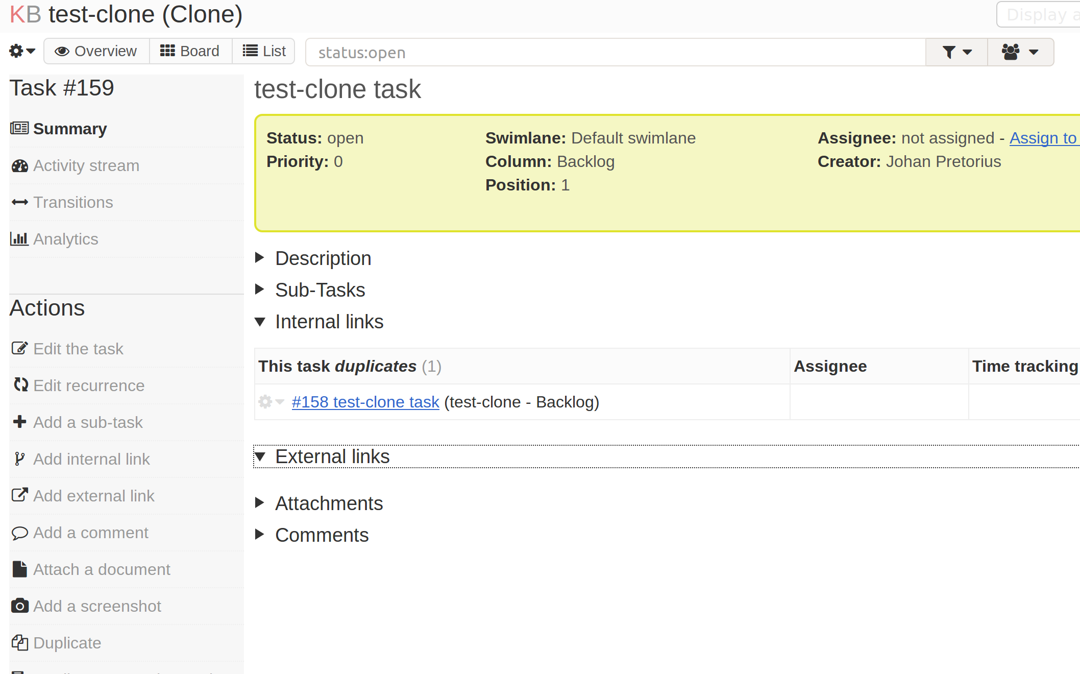 Duplicating / Cloning project loses some data out of tasks · Issue #4253 · kanboard/kanboard ...