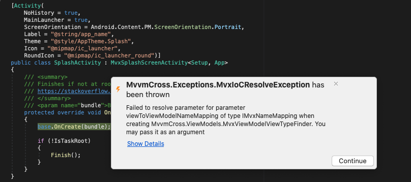 Lets track upgrading to MvvmCross 8 issues here · Issue #4201 ...