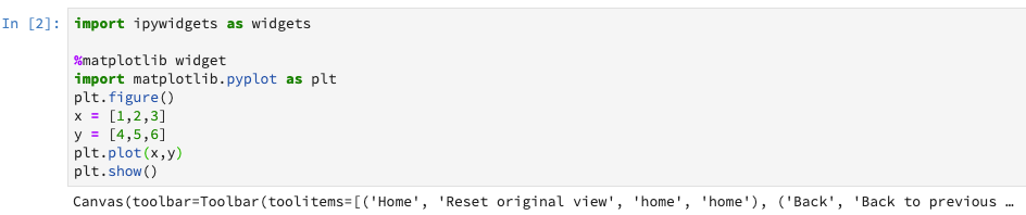 Plot Not Displayed Instead Text Output Canvas toolbar Toolbar Issue 133 Matplotlib 