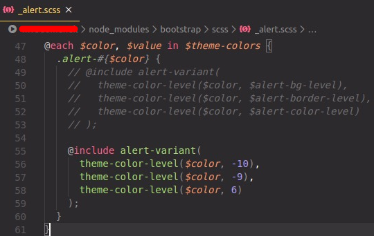 When i compile the scss - all the alerts look darker. · Issue #25421 · twbs/bootstrap · GitHub