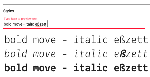 The Lekton italic "Esszett / sharp s" appears to be bold (safari)? · Issue #2306 · google/fonts ...