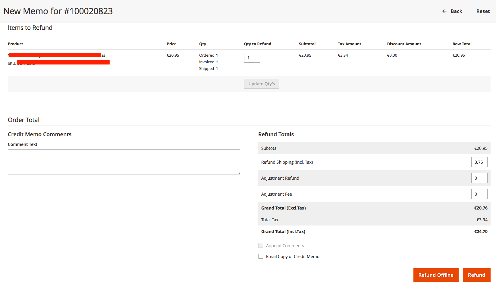Partial credit memo tax calculation · Issue #8797 · magento/magento2 · GitHub
