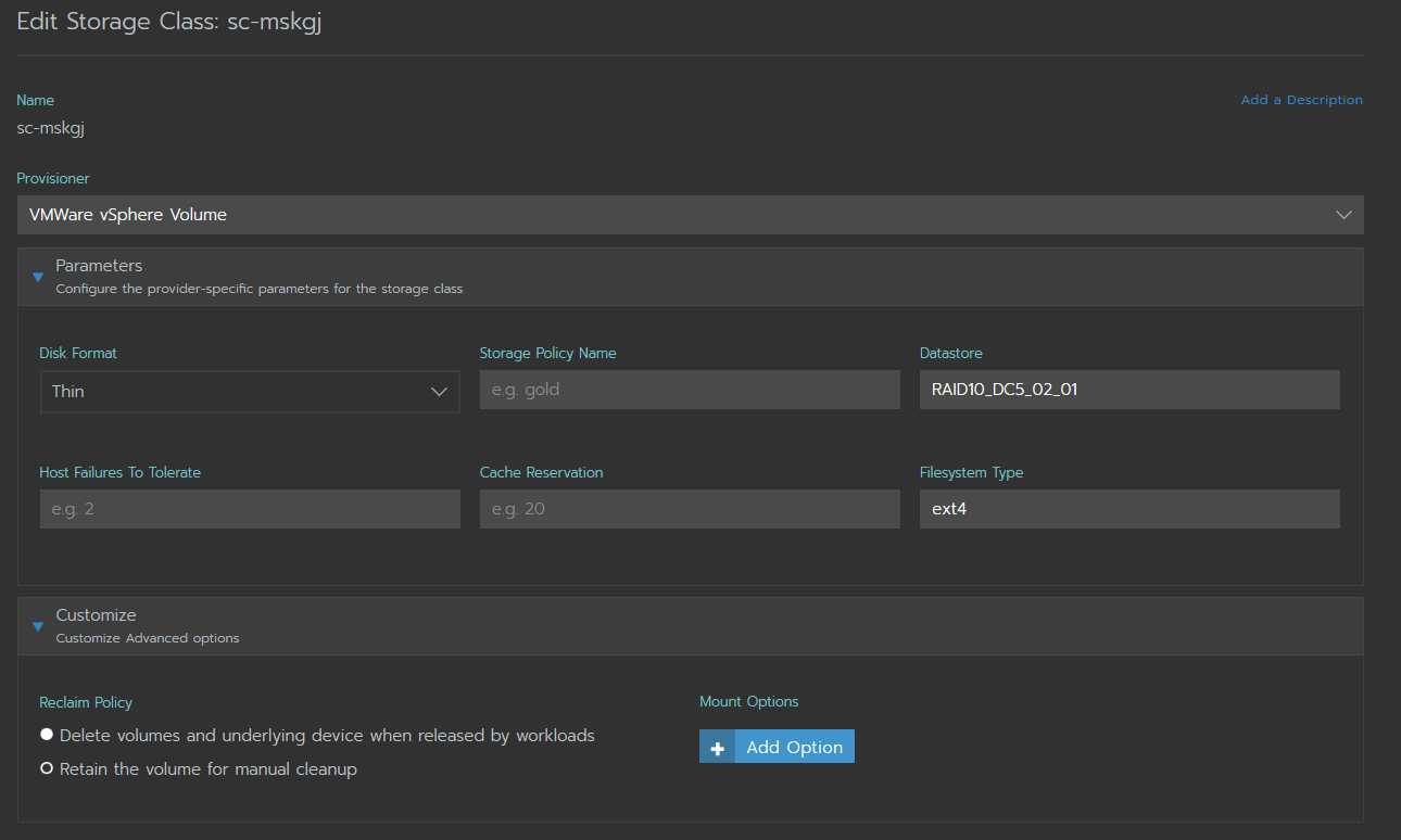 vsphere cloud provider dynamic volume provisioning fails with message ...