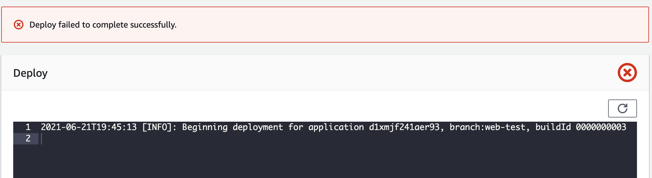 Amplify Frontend Hosting Deploy Fail Without Error Message · Issue 1984 · Aws Amplifyamplify