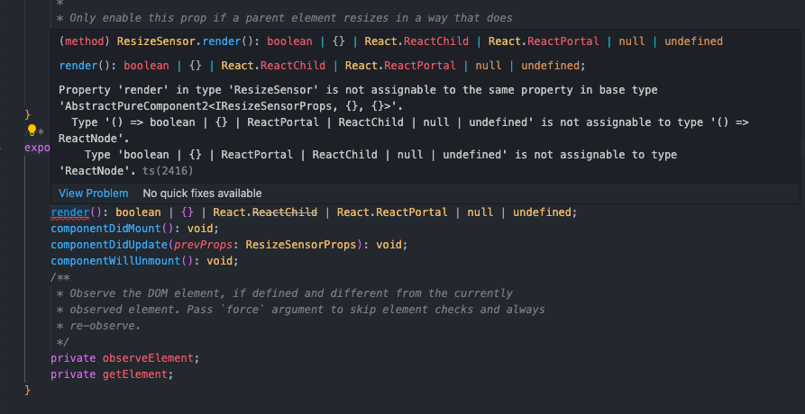 [React 18] `ResizeSensor` cannot be used as a JSX component · Issue #5313 · palantir/blueprint ...