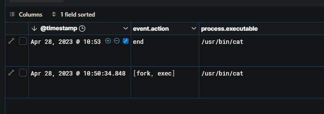 [Session View] cat command showing up as a fork in details panel (probably related to squished ...