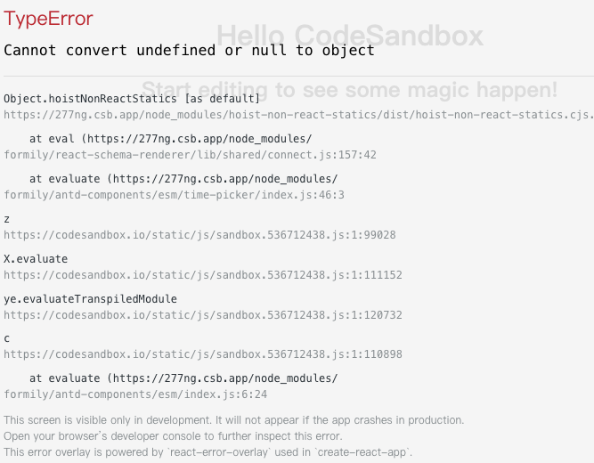Formily 引入 Hoist Non React Statics 引起 Antd 3 X 下初始化报错 · Issue 1133 · Alibaba Formily · Github