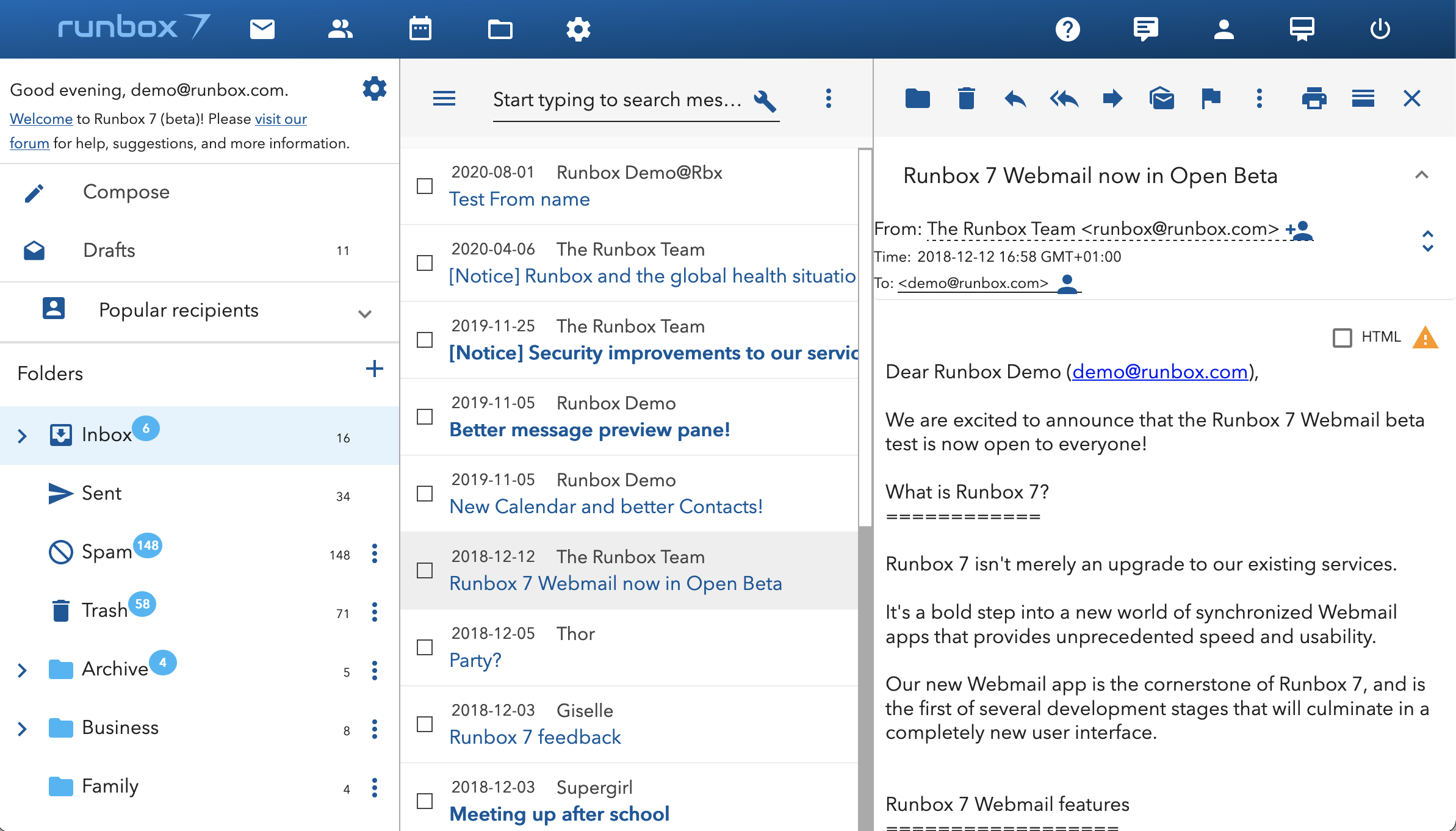 Layout suggestions re more efficient space usage (condensed mode) · Issue #550 · runbox/runbox7 ...