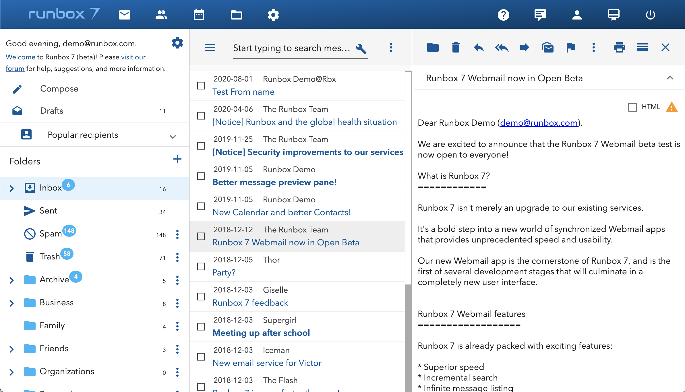 Layout suggestions re more efficient space usage (condensed mode) · Issue #550 · runbox/runbox7 ...