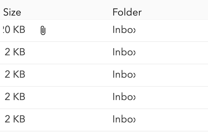 Improve visibility of Folder column in searches · Issue #1083 · runbox/runbox7 · GitHub