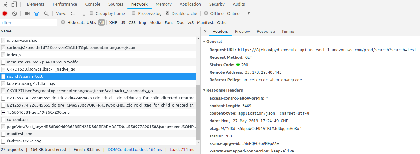 cors error searching documentation · Issue #7824 · Automattic/mongoose · GitHub