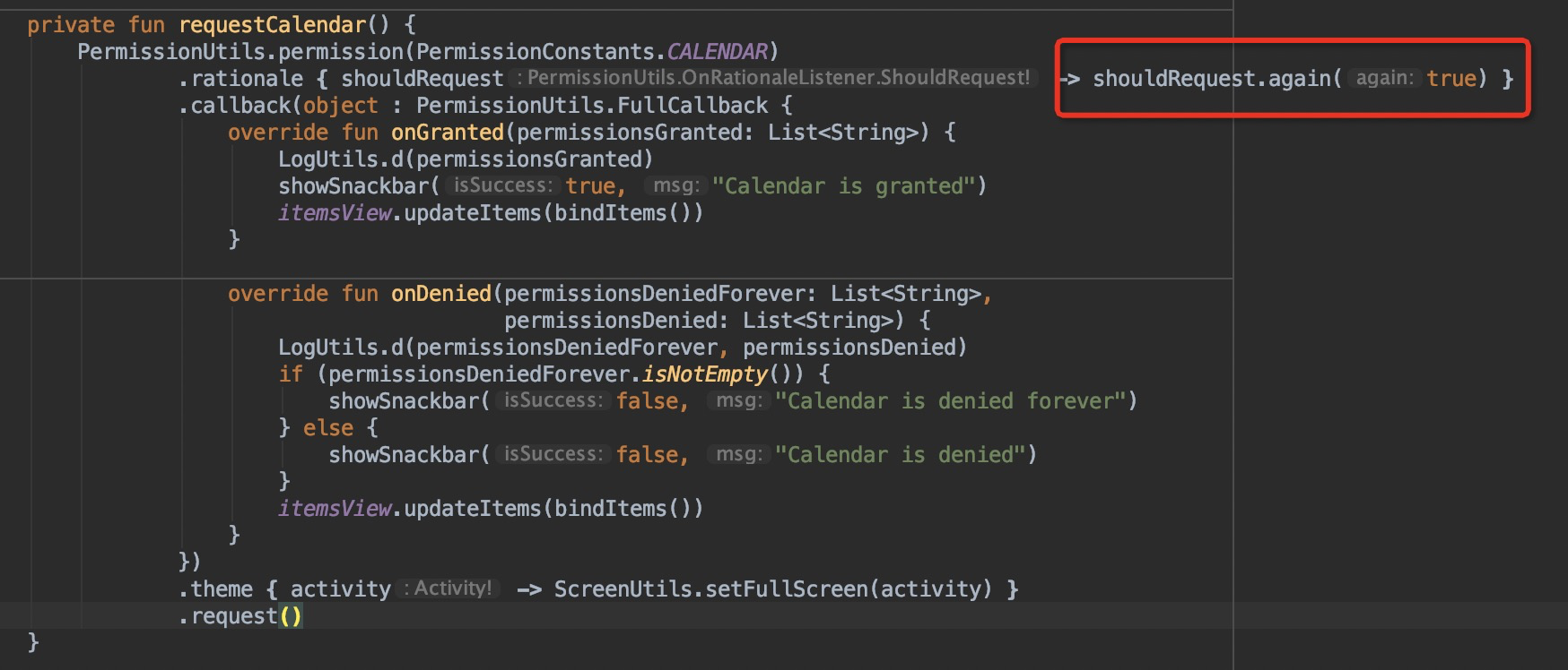 在androidx环境下，权限申请工具类无法正常弹窗 · Issue #1100 · Blankj/AndroidUtilCode · GitHub