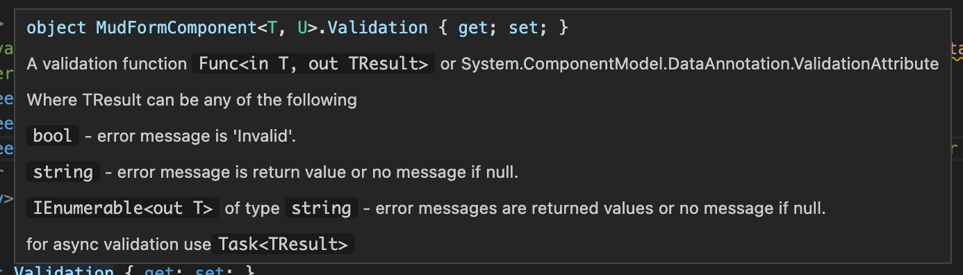 Docs Api Does Not Cope With Xml Comments · Issue 497 · Mudblazormudblazor · Github
