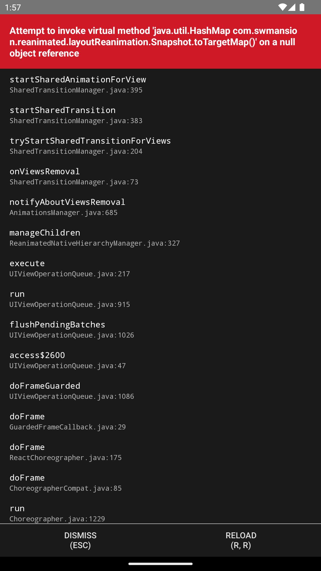 Android Shared Element Transition Crashes On Android When Using Presentation