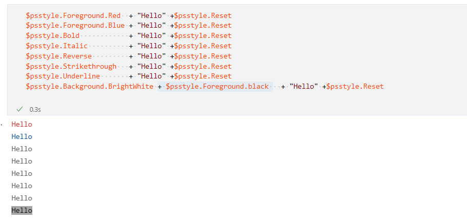 Ansi Sequences Work For Colours But Not Bolditalic Underline Etc · Issue 1839 · Dotnet 