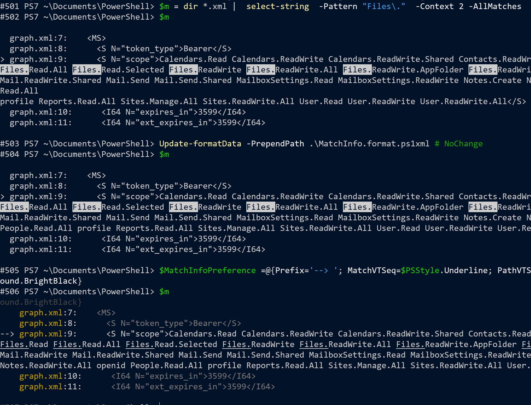 Suggestion: PSStyle usage for MatchInfo object · Issue #16845 ...