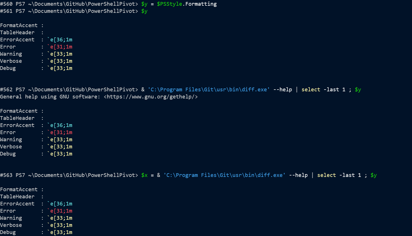 ANSI escape prompt incorrectly rendered when using git in Powershell · Issue #17510 · PowerShell ...