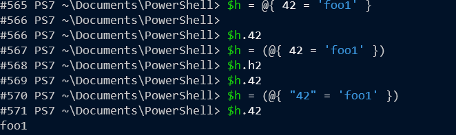 Member Access Enumeration Doesnt Work With Numeric Hashtable Keys · Issue 17520 · Powershell 7204