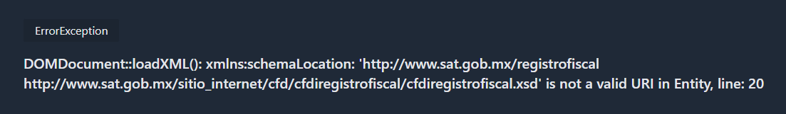 registrofiscal is not a valid URI · Issue #12 · phpcfdi/cfdi-to-json · GitHub